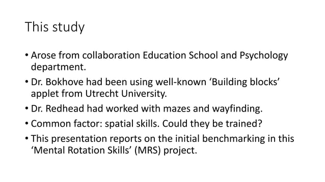 Mental Rotation Skills | PPTX