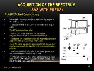 MR Spectroscopy | PDF