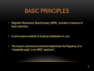 MR Spectroscopy | PDF