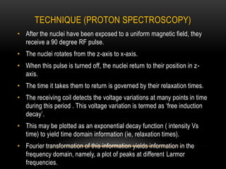 MR Spectroscopy | PDF