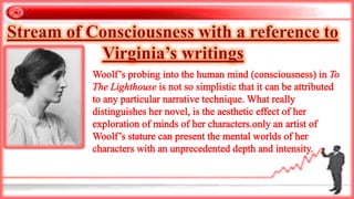 writing style of virginia woolf | PPTX