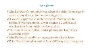 Mrs.Dalloway | PPTX | Fiction | Books and Literature