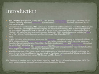 Mrs. dalloway | PPTX