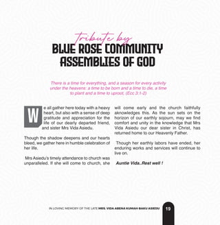 Funeral Brochure of the late Mrs. Vida ABENA Kumah-Baku Asiedu Brochure ...