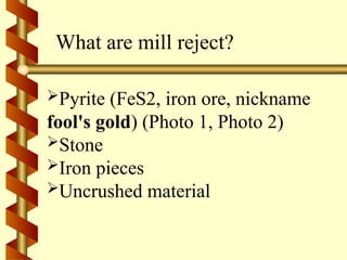 Mill reject system in thermal power plant | PPT