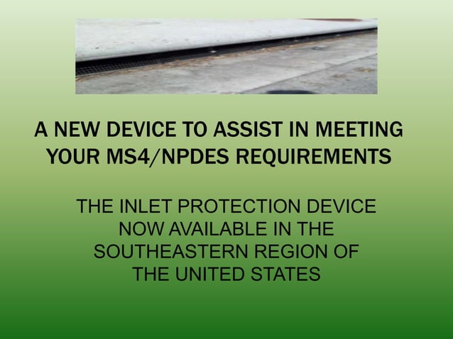 Inlet Protection Devices | PPT