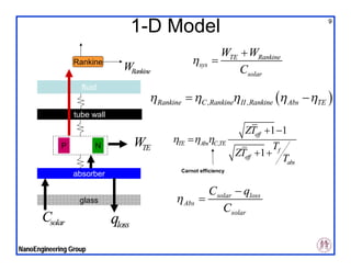 Thermoelectric Topping Cycle for Trough Solar Thermal Power Plants | PDF