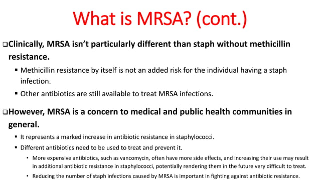 Screening for MRSA | PPTX | Infectious Diseases | Diseases and Conditions
