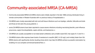MRSA (Methicillin resistant staphylococcus aureus) | PPTX