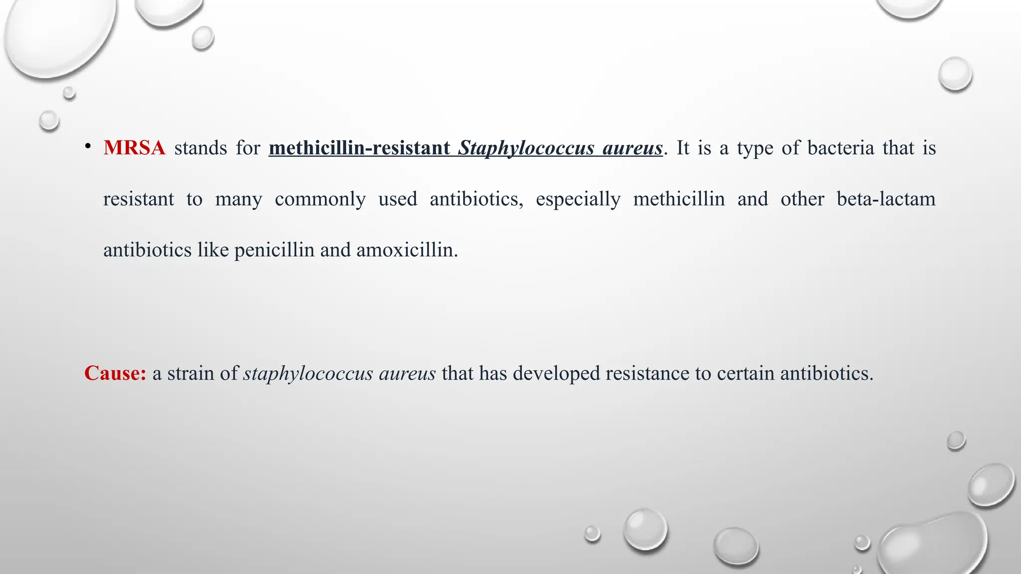 Methicillin resistance staphylococcus aurous bacteria | PPTX