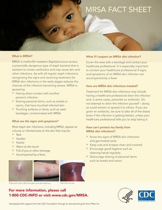 Mrsa consumer factsheet_f | PDF