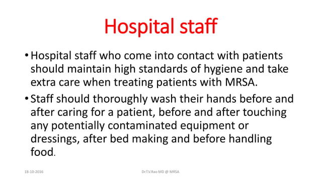MRSA INFECTIONS basics, implications, and prevention | PPTX