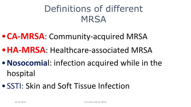MRSA INFECTIONS basics, implications, and prevention | PPTX