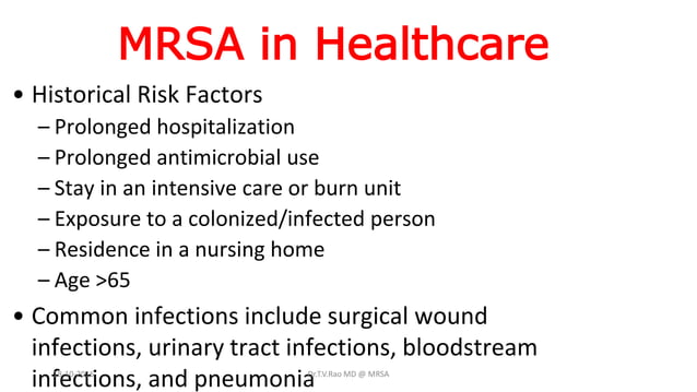 MRSA INFECTIONS basics, implications, and prevention | PPTX