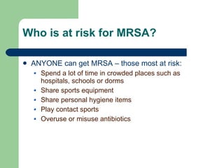 Mrsa ppt | PPT