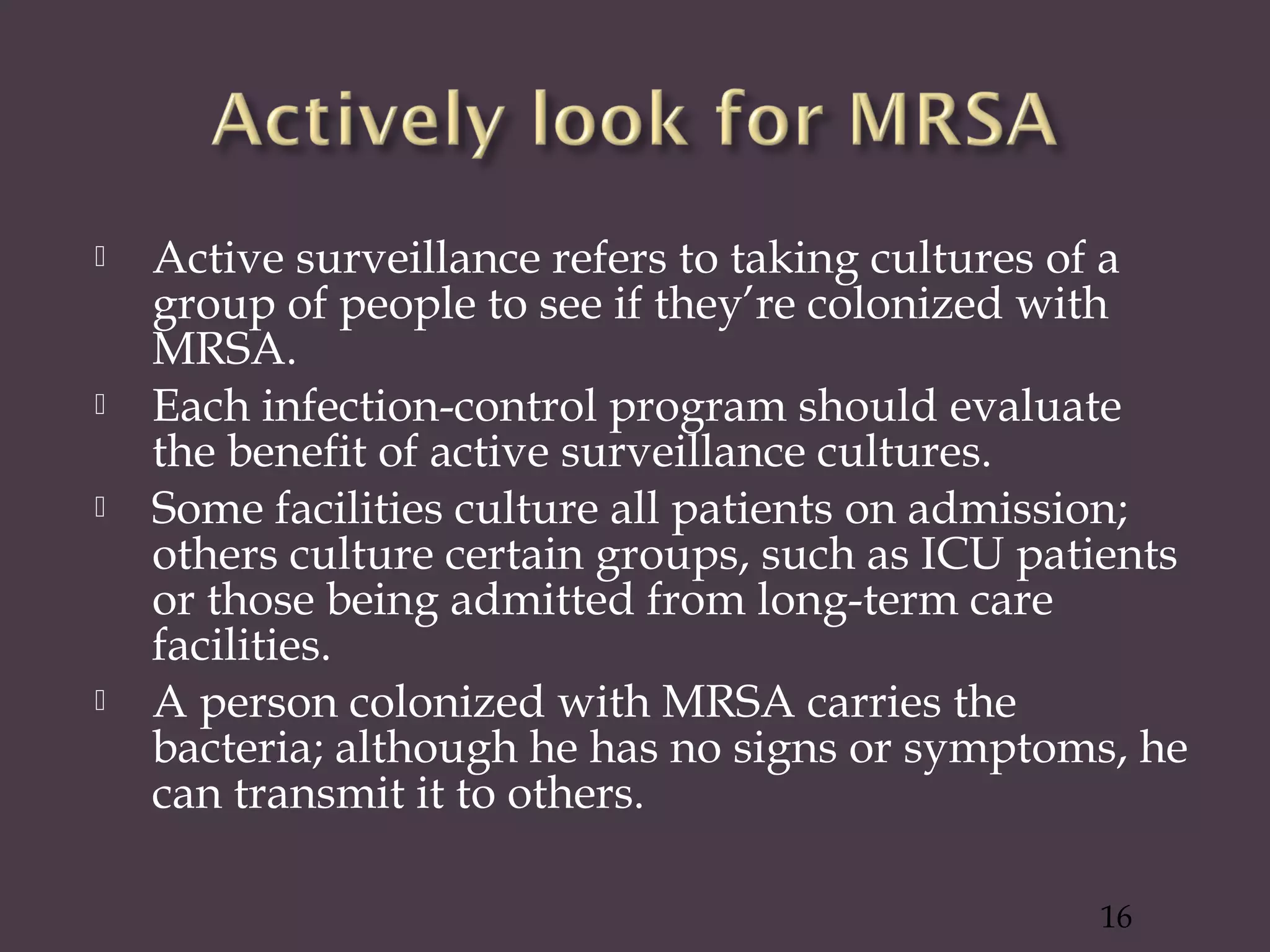 Mrsa ppt | PPT