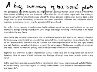 MRS DALLOWAY by Virginia Woolf | PPTX