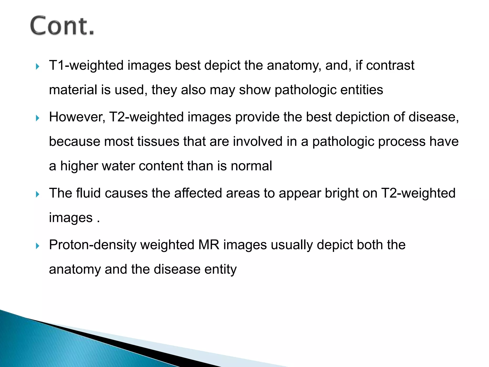 BASIC MRI SEQUENCES | PPTX