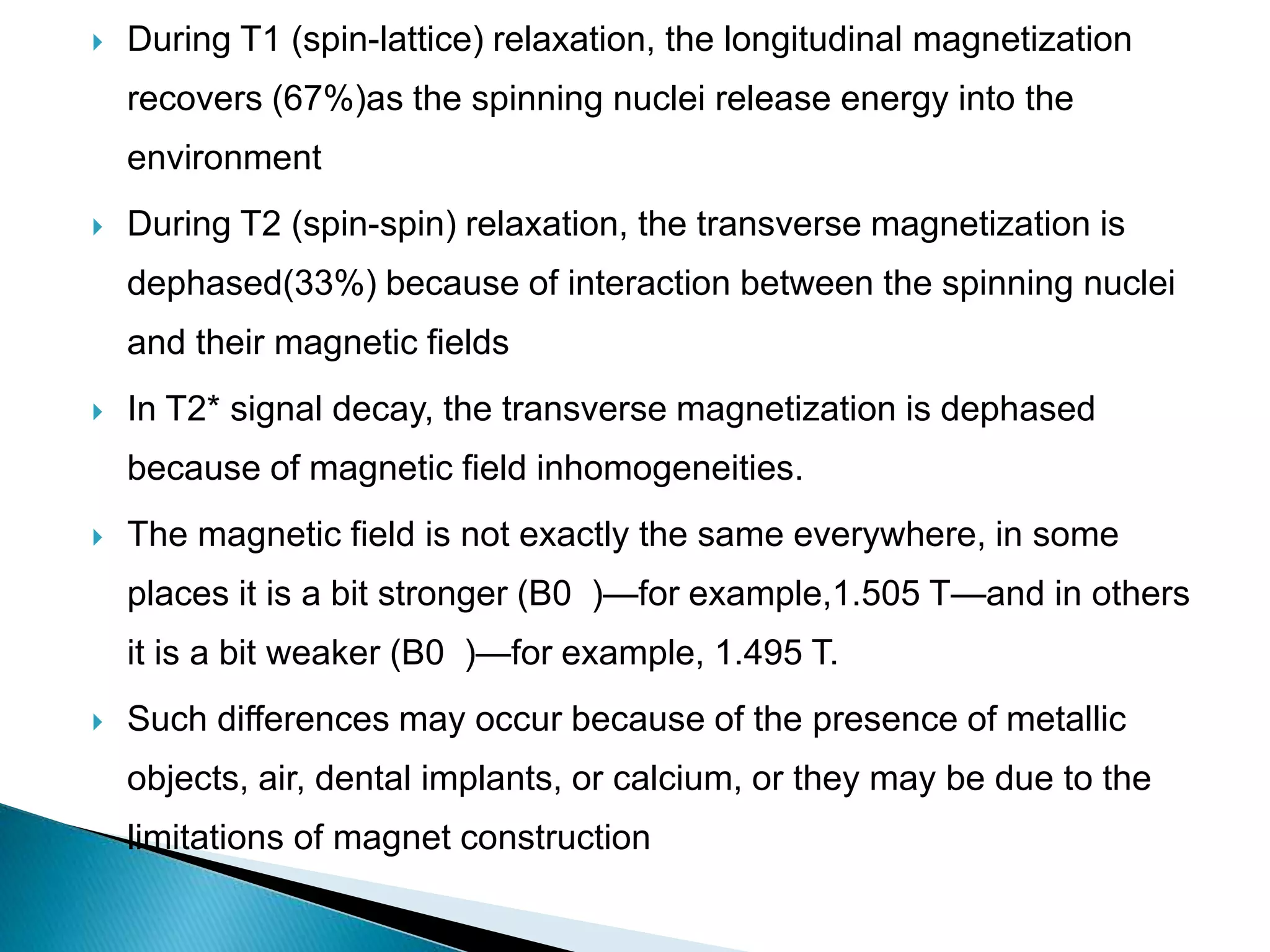 BASIC MRI SEQUENCES | PPTX