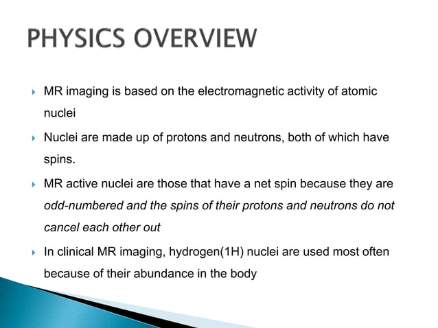 BASIC MRI SEQUENCES | PPTX