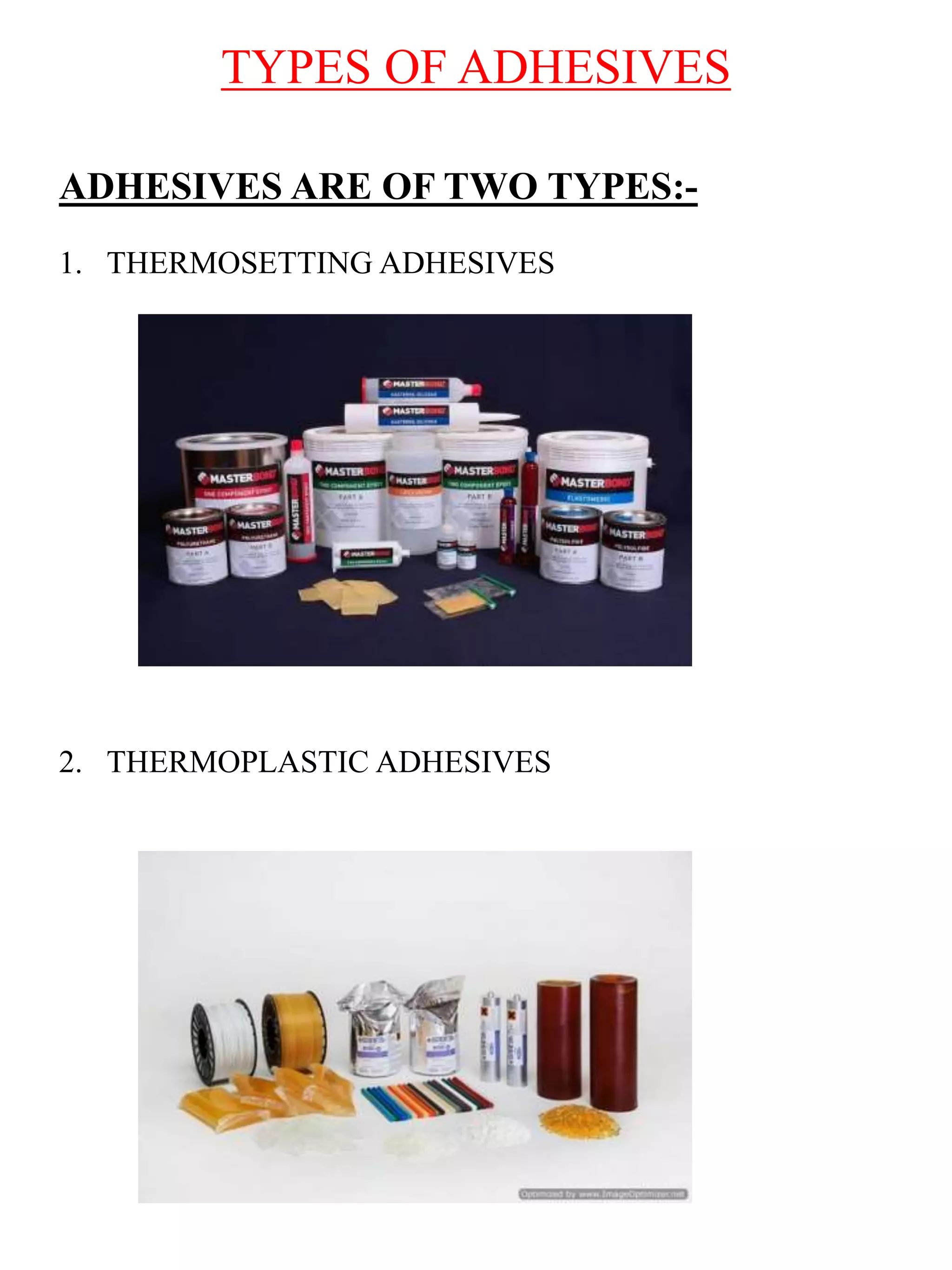 Adhesive materials | PPT