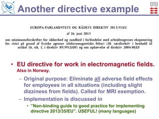 MRI safety regulation, Danish/Nordic MR Meeting, 2019 | PPT
