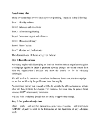 What do you mean by advocacy? Discuss the importance and types of ...