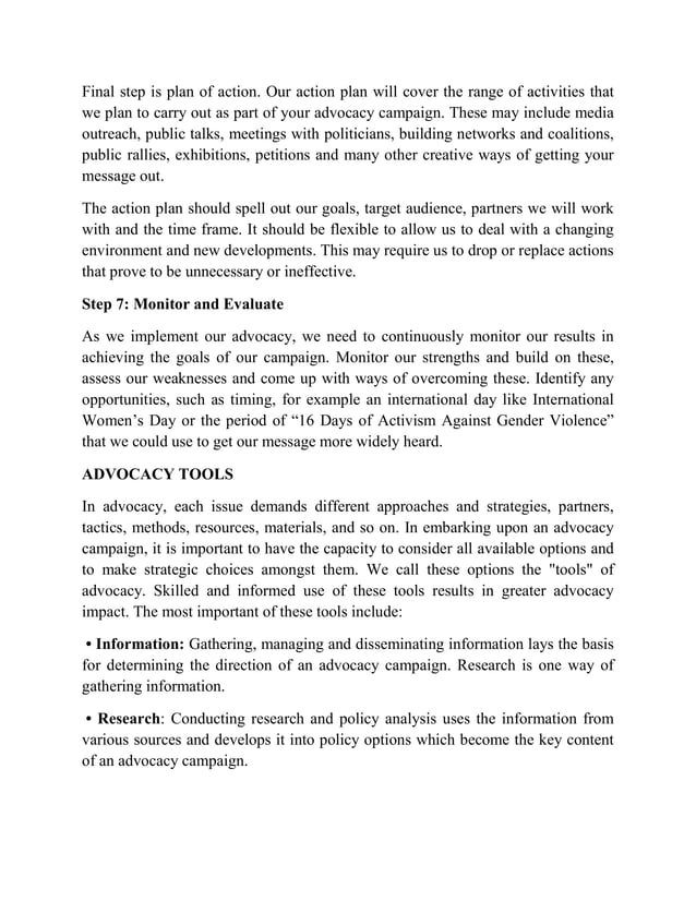What do you mean by advocacy? Discuss the importance and types of ...