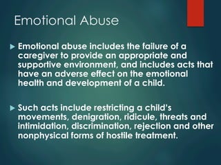 Child Abuse Presentation | PDF
