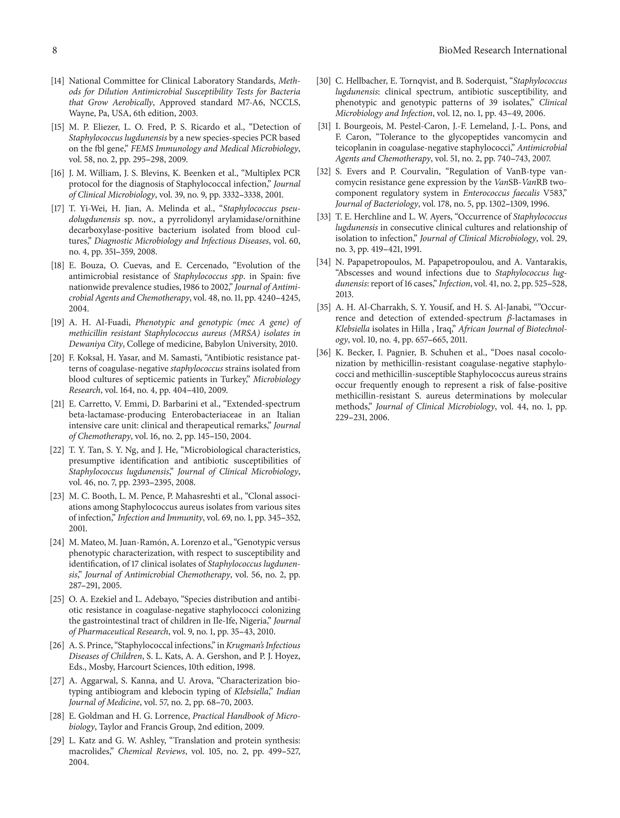 MRSL: Methicillin Resistant Staphylococcus lugdunensis | PDF