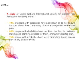 Disaster impacts, law & approach to disability | PPT