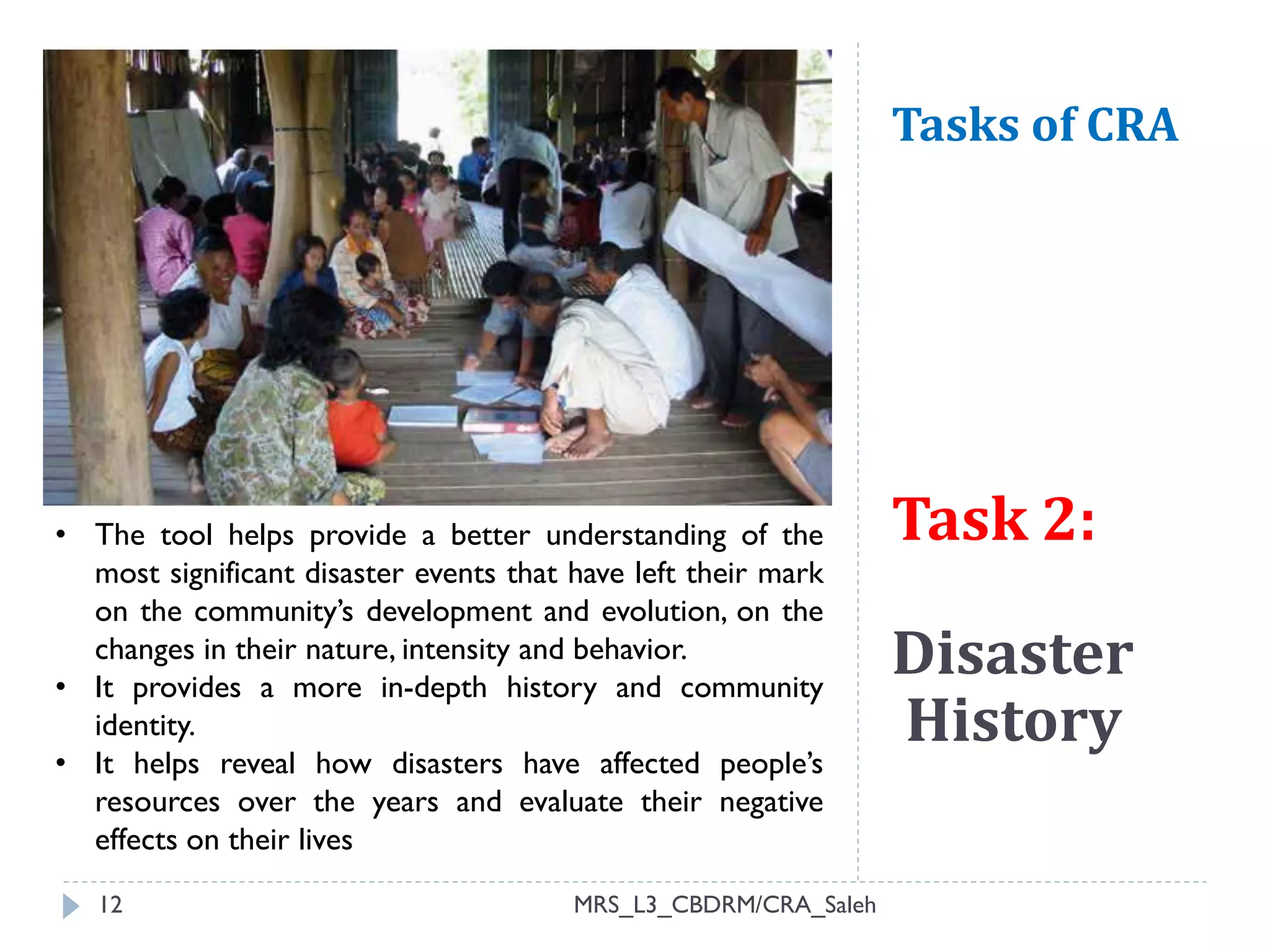 Community Risk Assessment (CRA)