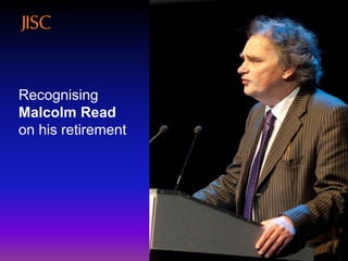 Recognising Malcolm Read on his retirement | PPTX | Business | Business and Finance