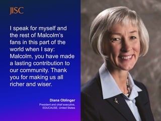 Recognising Malcolm Read on his retirement | PPT