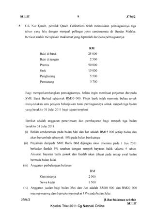 Mrsm trial akaun 2011 k2 | PDF
