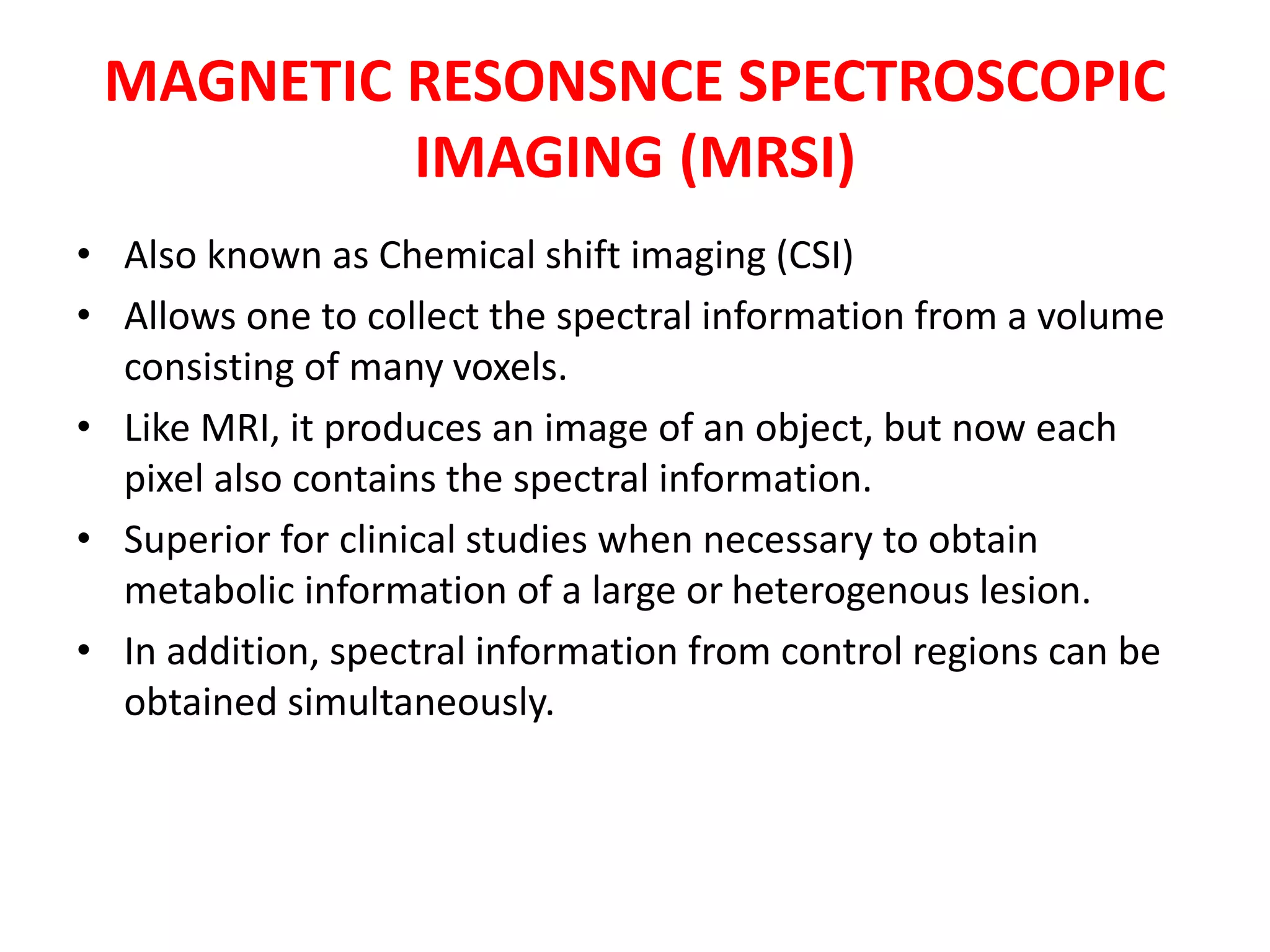 MR Spectroscopy | PPTX
