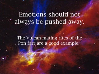 Mr. Spock is the Best Role Model a Kid Could Have | PPT