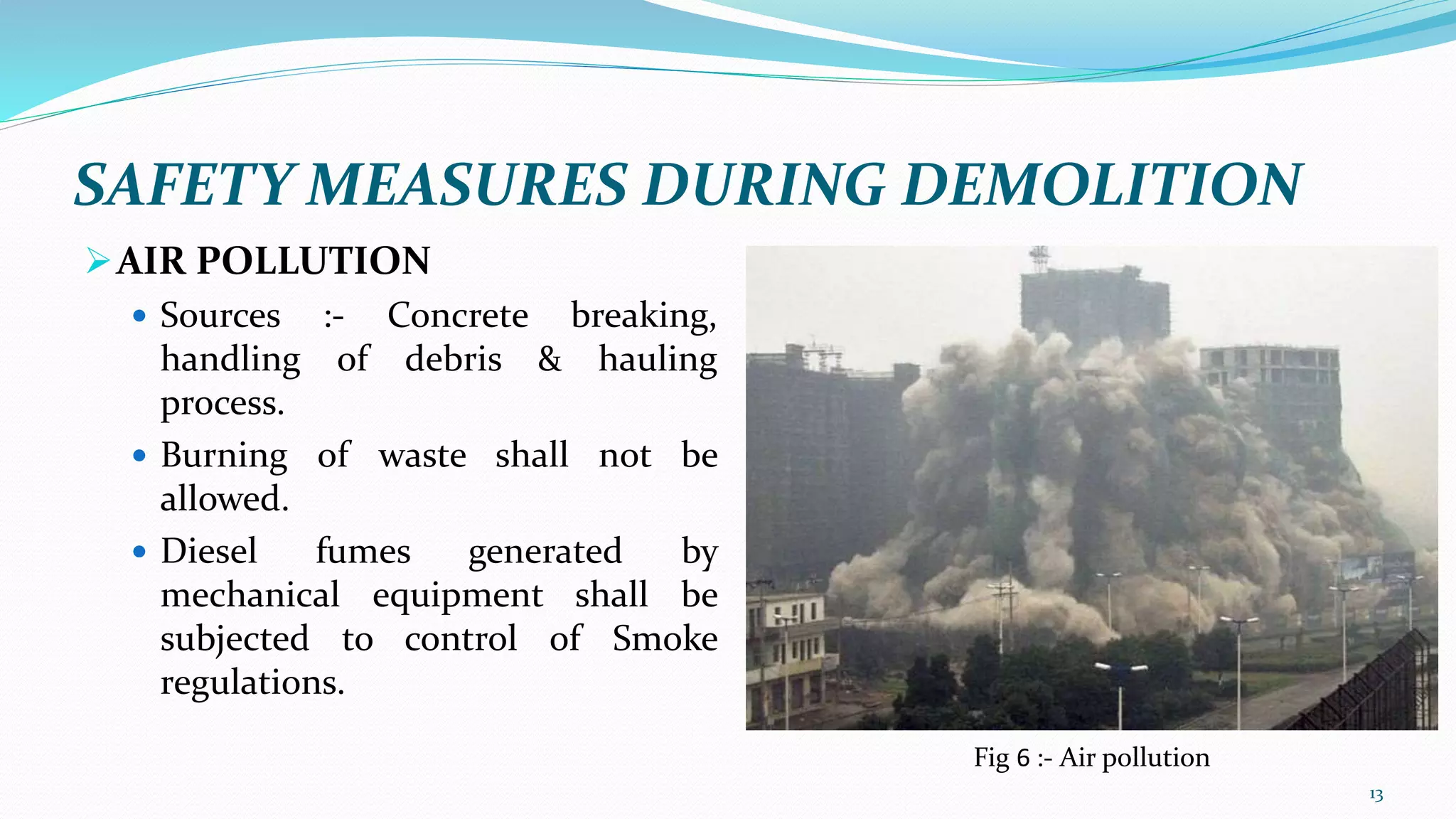 Demolition of building and its precautionary measures as per IS code | PPTX