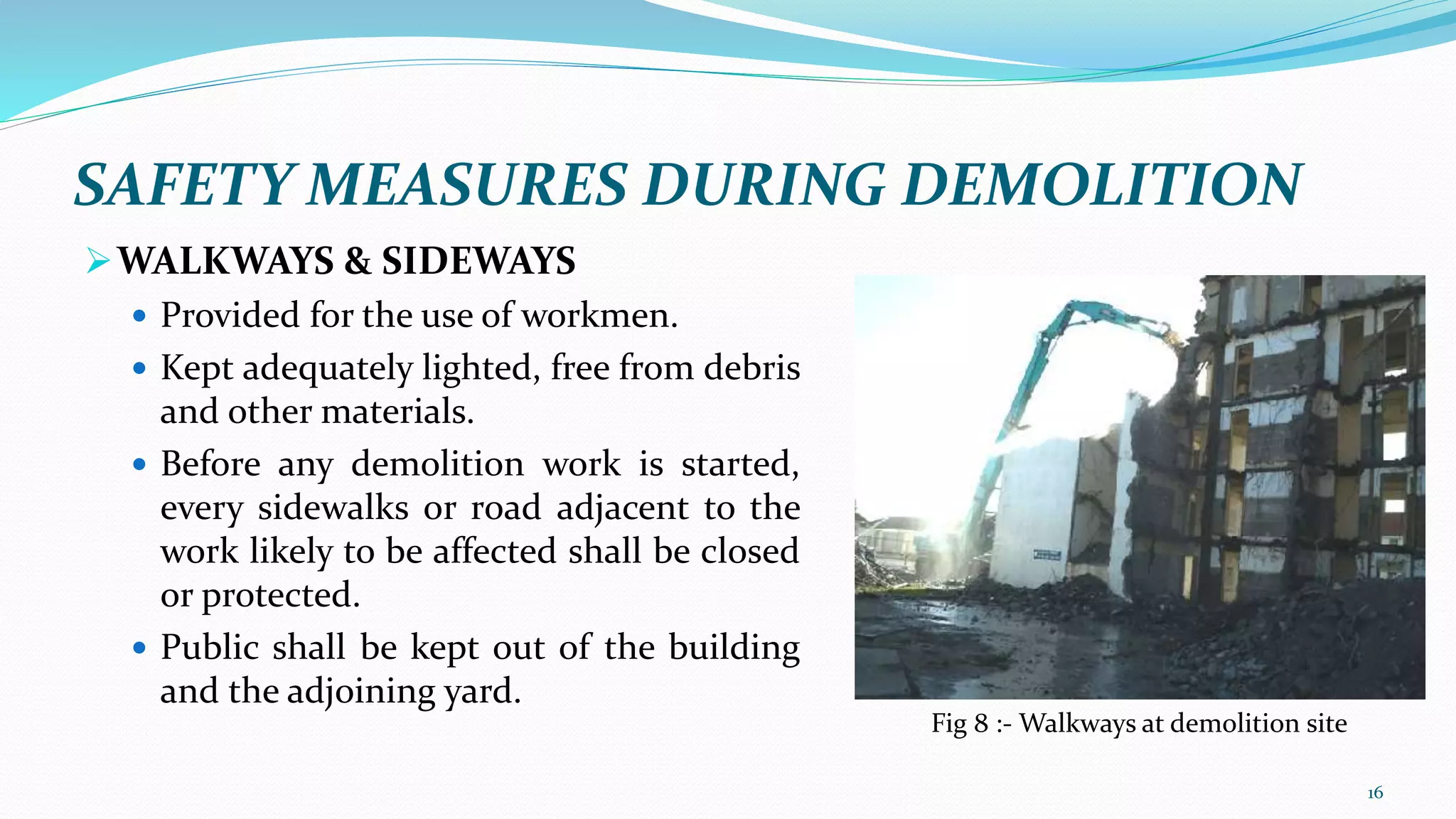 Demolition of building and its precautionary measures as per IS code | PPTX