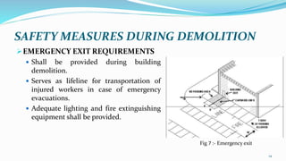 Demolition of building and its precautionary measures as per IS code | PPTX