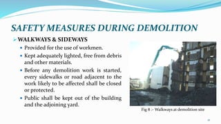 Demolition of building and its precautionary measures as per IS code | PPTX