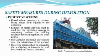 Demolition of building and its precautionary measures as per IS code | PPTX