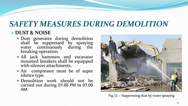 Demolition of building and its precautionary measures as per IS code | PPTX