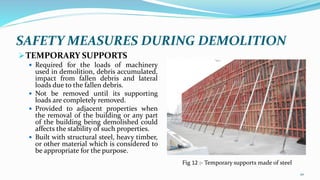 Demolition of building and its precautionary measures as per IS code | PPTX