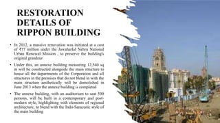 Case study on rippon building chennai corporation | PDF