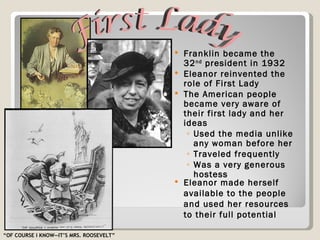 Mrs roosevelt | PPT