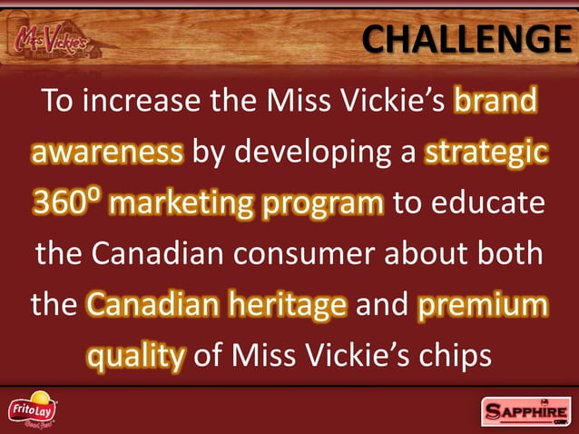Marketing Solution for Miss Vickie’s | PPT