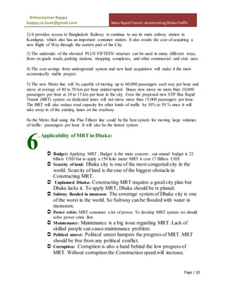 Mrt | DOCX | Rail Travel | Travel Type