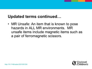 MR Terms And Implants | PPT