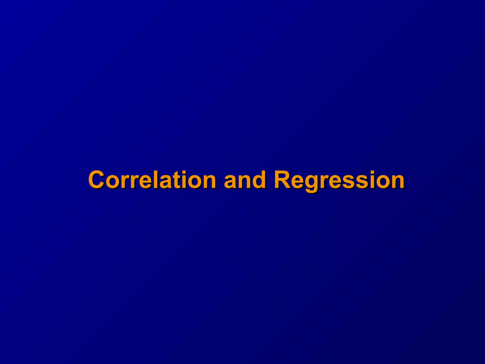 5 regressionand correlation | PPT | Physics | Science